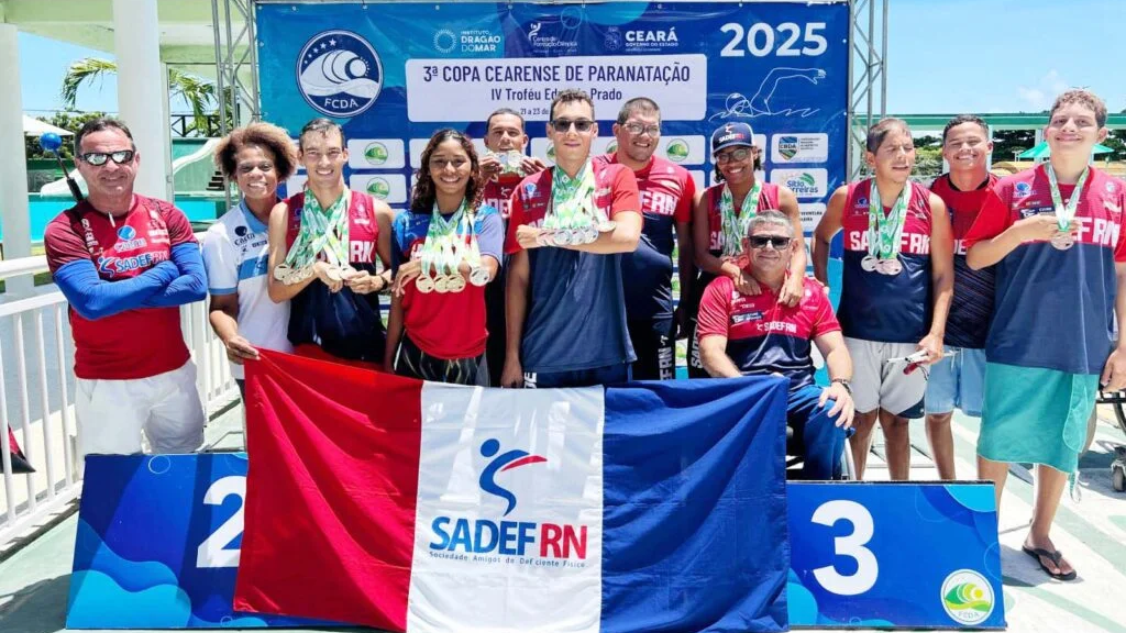 Sadef conquista 42 medalhas e 3º lugar geral na Copa Cearense
